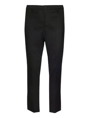 DONDUP Logo Detail Tailored Trousers - Black