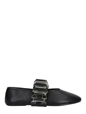Jeffrey Campbell Embellished Ballet Flats - Black