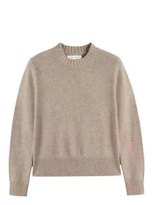 CHINTI & PARKER Chinti & Parker Round Neck Ribbed Hem Sweater