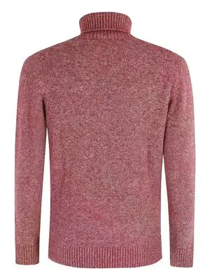 KANGRA Ribbed Turtleneck Sweater - Red