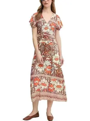HOSS INTROPIA Floral Print Maxi Dress - Brown