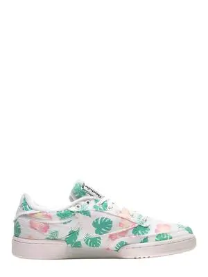 REEBOK Club C 85 Floral Print Trainers - White