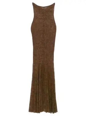 Norma Kamali Strapless Fishtail Maxi Dress - Green