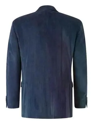 Canali Corduroy Two-button Blazer - Blue