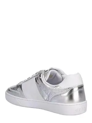 Guess Logo-embellished Sneakers - Silver