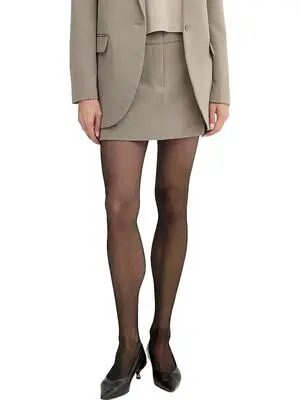 Michael Kors Mini Skirt With Zip Pockets - Brown