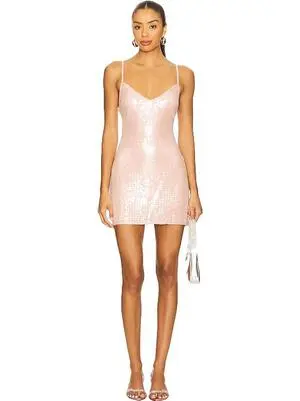 Superdown Alba Sequin Embellished Mini Dress - Pink