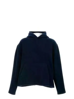 RIER Pocket Hooded Wool Sweater - Blue