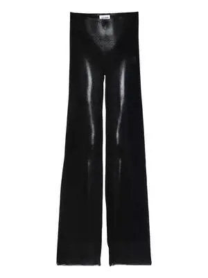 JEAN PAUL GAULTIER Body-print Straight Leg Trousers - Black
