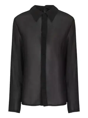 MAISON MARGIELA Asymmetric Collar Shirt - Black