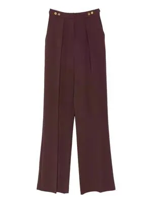 ELISABETTA FRANCHI Elisabetta Franchi Pleated Button-Detailing Trousers
