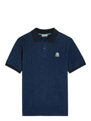 SANDBANKS Logo-monogrammed Cotton Polo Shirt - Navy