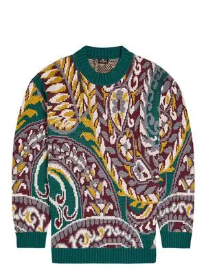 Etro Patterned Wool-blend Jumper - Multi Print