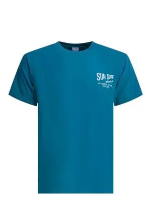 SUN SURF Surfer-graphic T-shirt - Blue