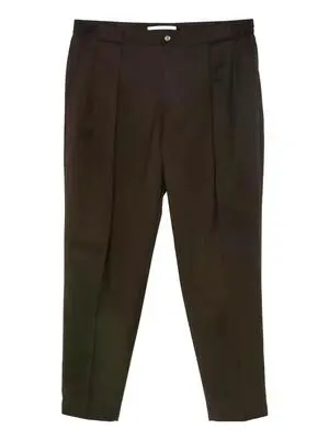 BRIGLIA 1949 Portobello Pleated-front Trousers - Brown