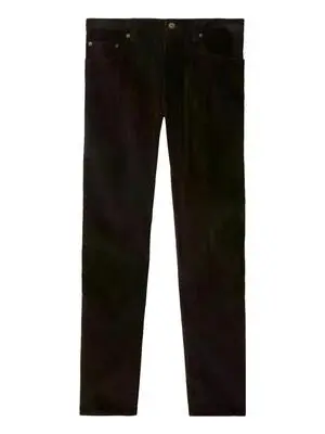 Burberry Corduroy Straight-leg Trousers - Brown