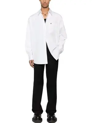 Off-White Straight-leg Wool Trousers - Black