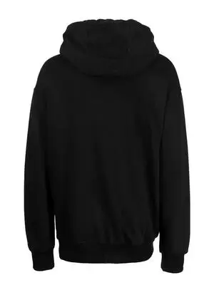 MAUNA KEA Cotton Logo Print Hoodie - Black
