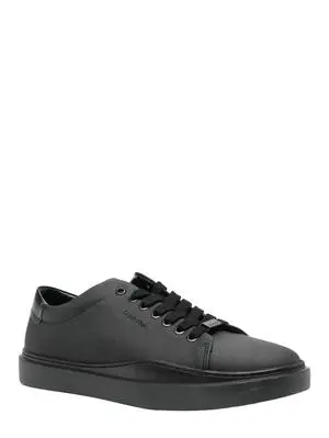 Calvin Klein Debossed Textured Sneakers - Black