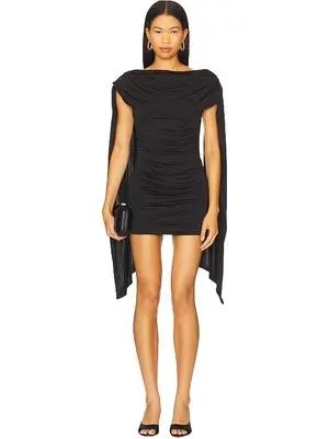 LOVERS AND FRIENDS Draped Mini Dress - Black