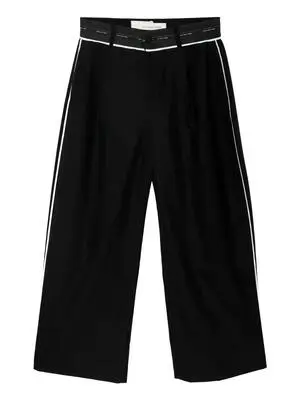 FENG CHEN WANG Deconstructed Wide Leg Trousers - Black