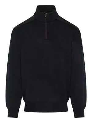 Paul & Shark Half-zip Sweater - Black