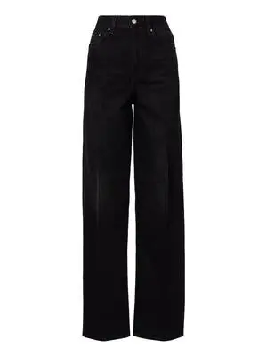 TOTÊME Totême High-Rise Wide-Leg Jeans In Faded Black