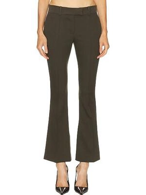 Attico Wool Long Trousers - Brown