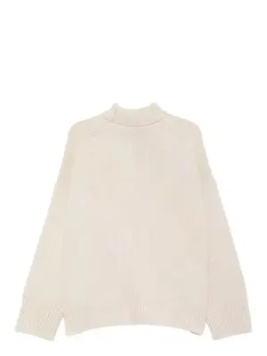 Soeur Roll Neck Wool Sweater - Neutrals
