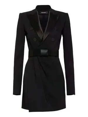 Dsquared2 Double-breasted Mini Dress - Black