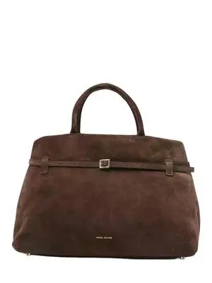 Manu Atelier Manu Atelier Le Cambon Suede Handbag Brown