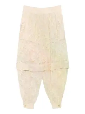Zimmermann Lace Floral Trousers - Neutrals