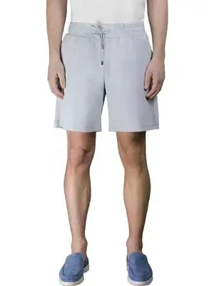 MOORER Drawstring Track Shorts - Blue