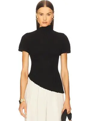 Cult Gaia Annemie Knit Top - Black