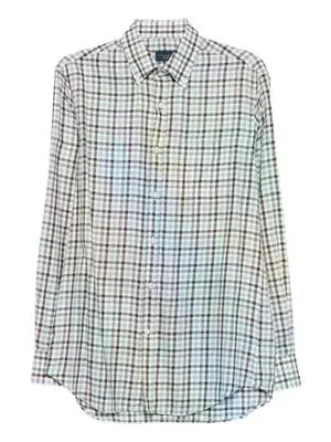 Paul & Shark Checked Cotton Shirt - Grey