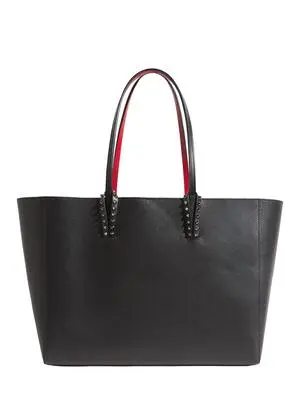 CHRISTIAN LOUBOUTIN Cabata Large Calfskin Tote Bag - Red