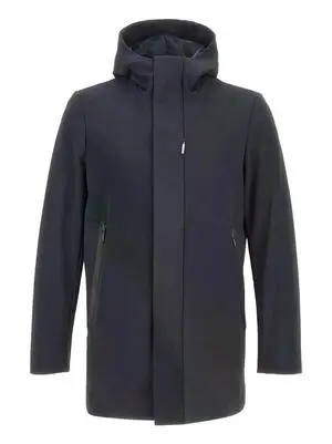 RRD Hooded Zip-front Parka - Blue