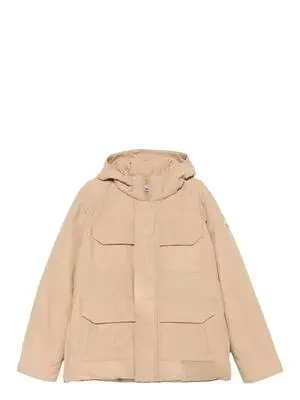 Canada Goose Hooded Pocketed Padded Jacket - Neutrals