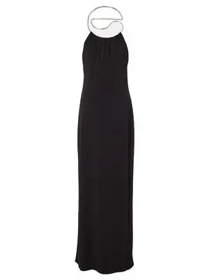 COPERNI Coperni Logo Embellished Halterneck Gown