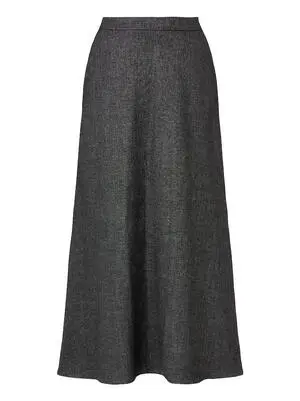 VINCE Vince Jaspe Midi Skirt In Grey