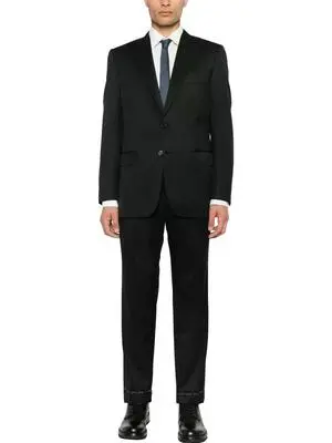 Brioni Wool Single-breasted Suit - Black