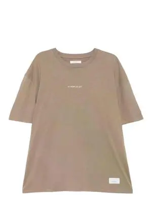 IH NOM UH NIT Silicone Logo T-shirt Brown