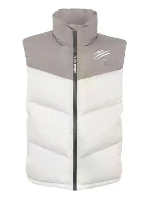 PLEIN SPORT Quilted Logo Gilet - Grey