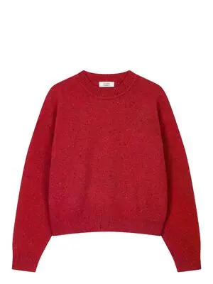 STUDIO TOMBOY Speckled Crew Neck Sweater - Red