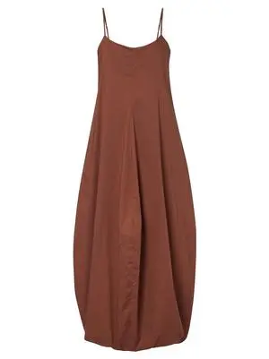 Faithfull The Brand Aniela Cotton Maxi Dress - Brown