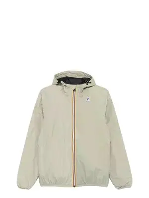 K-WAY Hooded Zip-front Jacket - Neutrals