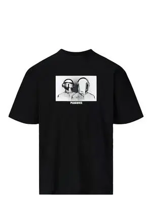 PLEASURES X Daft Punk Inverted Short-sleeve T-shirt - Black