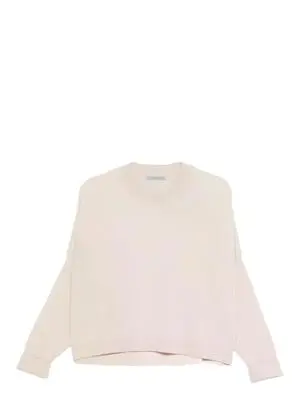 Dusan Oatmeal Crew Neck Long Sleeve Sweater - Neutrals