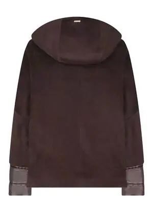 Herno Cashmere Hooded Jacket - Brown