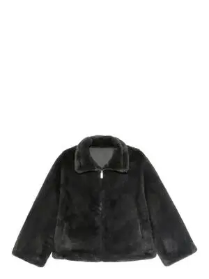 ARMA Faux Fur Zip-front Jacket - Grey